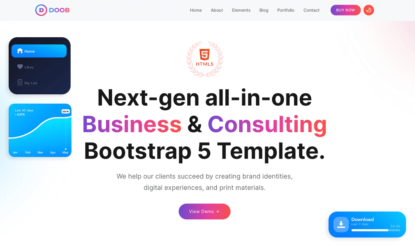 Doob Business and Consulting Reactjs Bootstrap5 Template